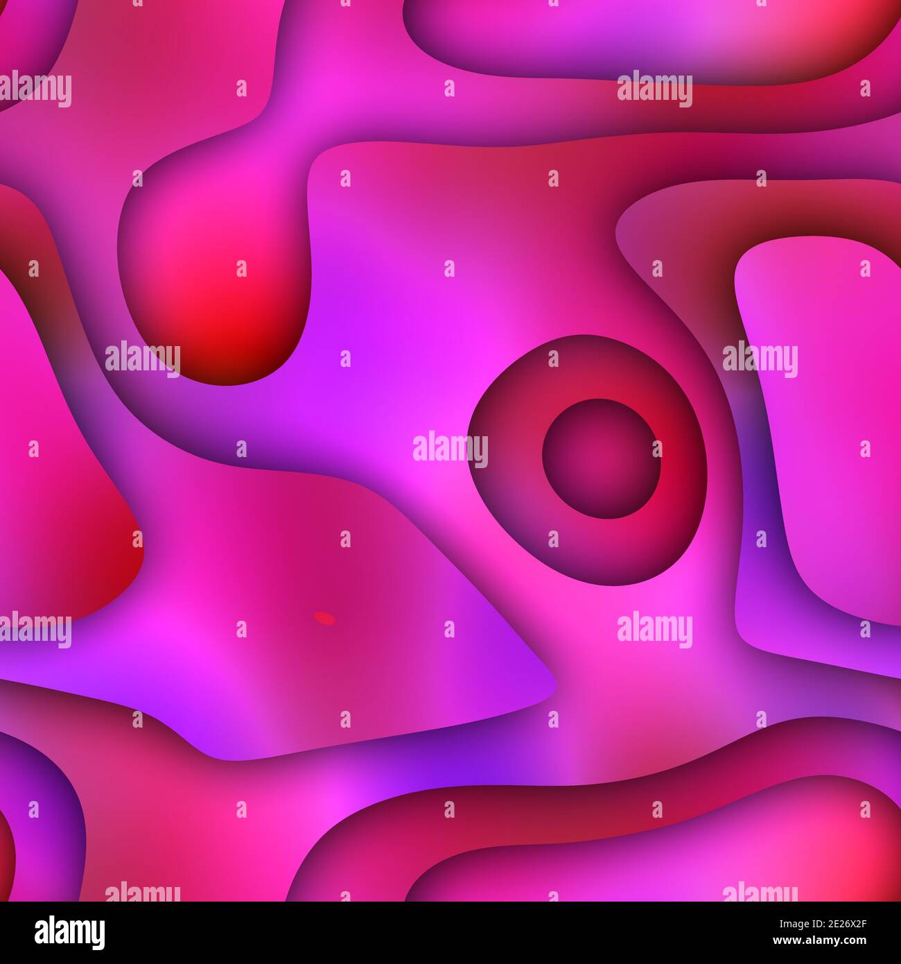 Seamless floating curved cut out paper vivid color Stock Photo - Alamy