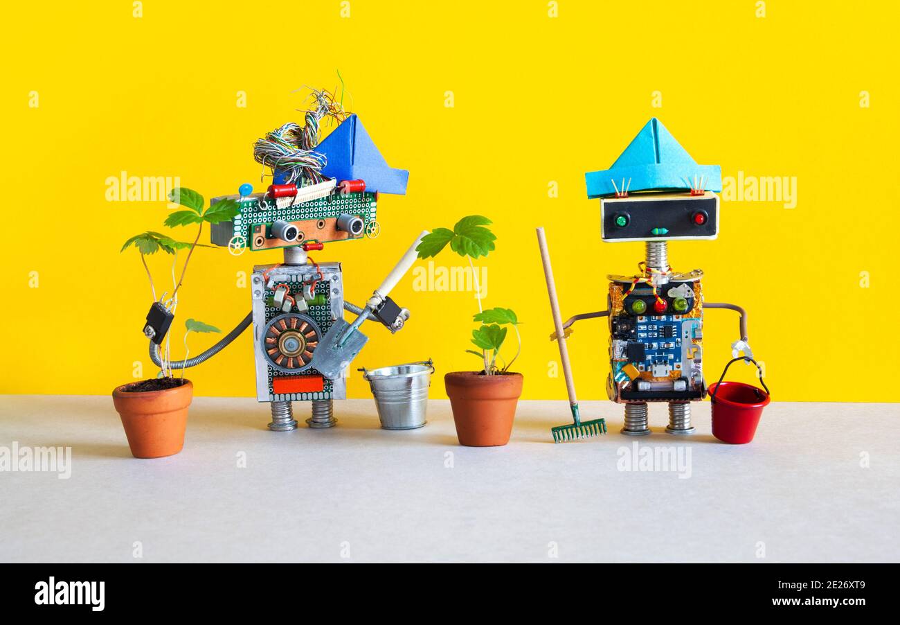 Smart home technology and robots hi-res stock photography and images ...