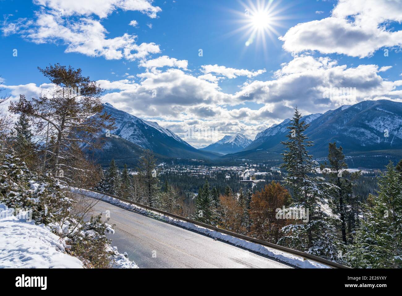 Mt norquay road hi-res stock photography and images - Alamy
