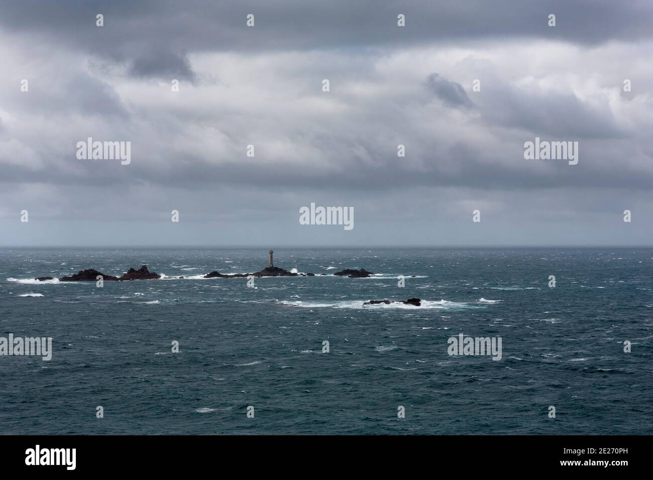 Longships Lighthouse Storm High Resolution Stock Photography and Images ...