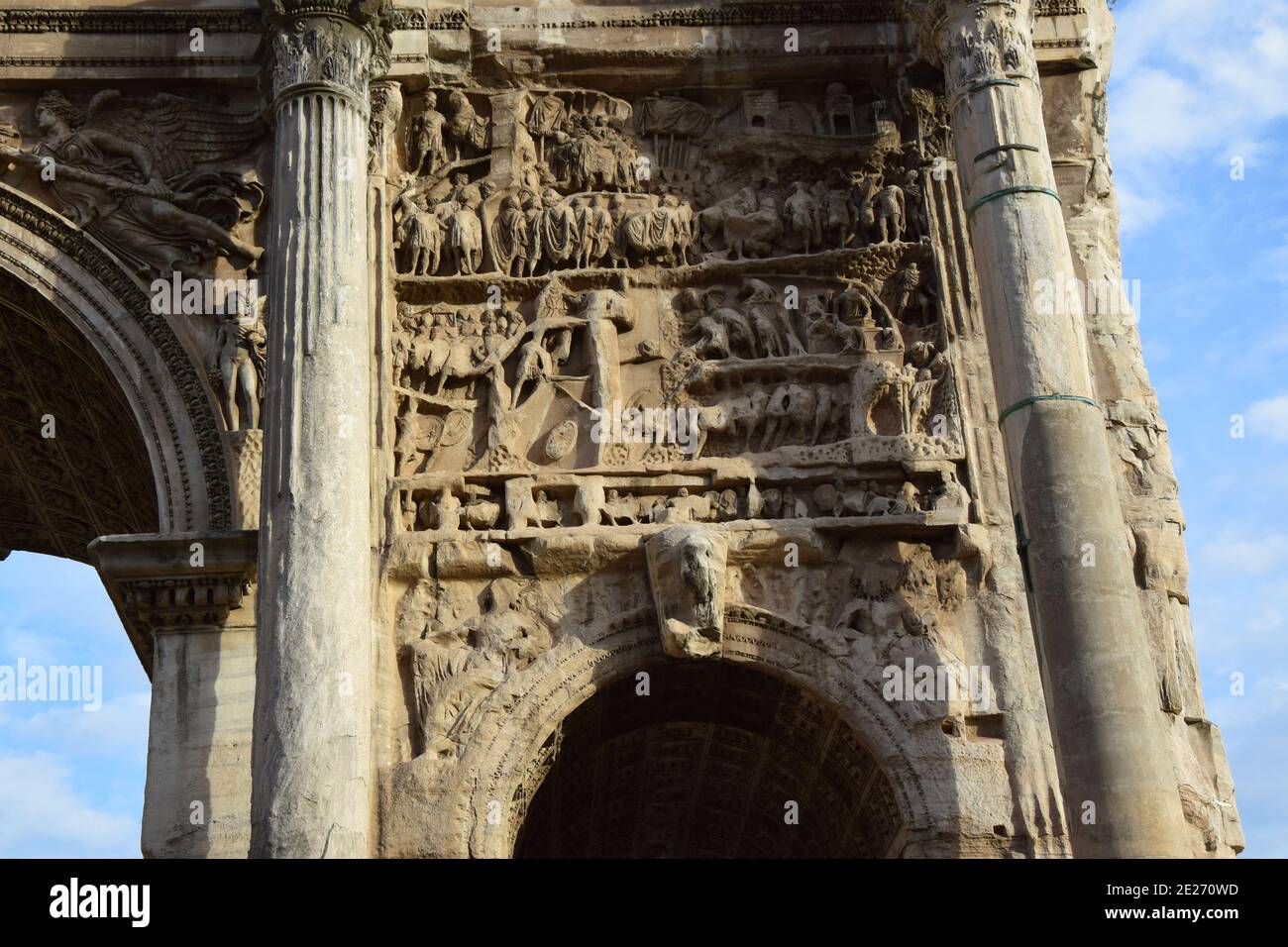 Arch of Septimius Severus - Roman Forum in Rome, Italy Stock Photo - Alamy
