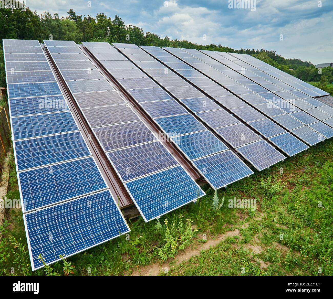 Solar panel produces green, environmentally friendly energy from the ...
