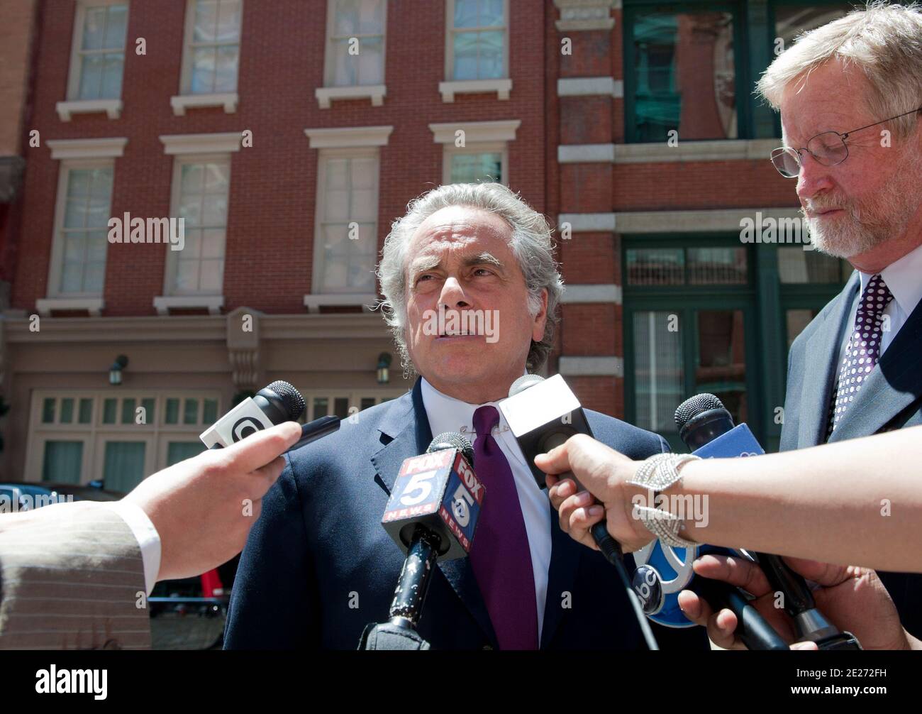 Ben Brafman, attorney for Dominique Strauss Khan outside 153 Franklin ...