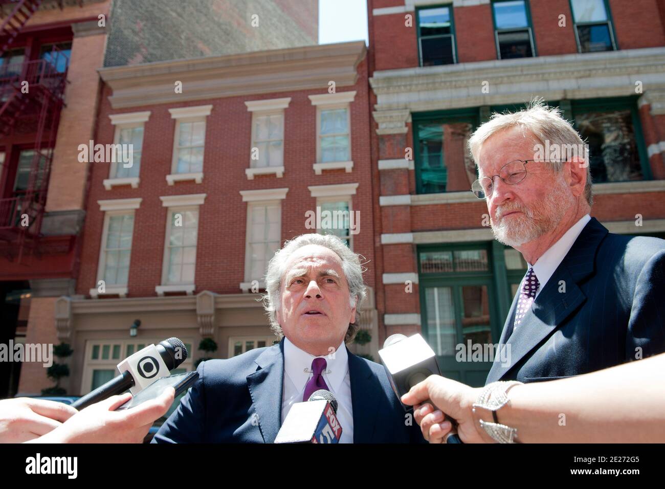 Ben Brafman, attorney for Dominique Strauss Khan outside 153 Franklin ...