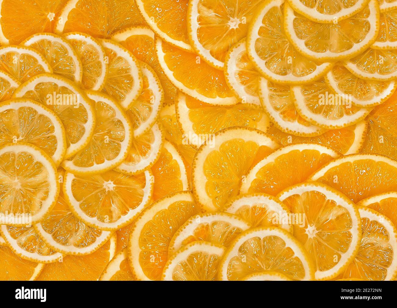 Sliced orange and lemon texture, fresh, healthy food fruit background ...