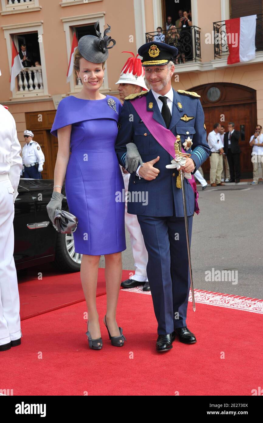 Crown Prince Philippe and Crown Princess Mathilde of Belgium arriving ...