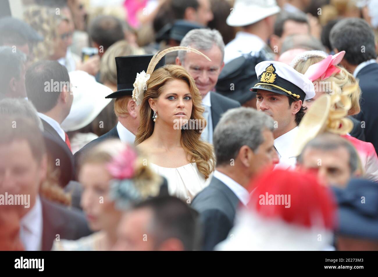 Princess Madeleine and Prince Carl Philip of Sweden leaving after the ...