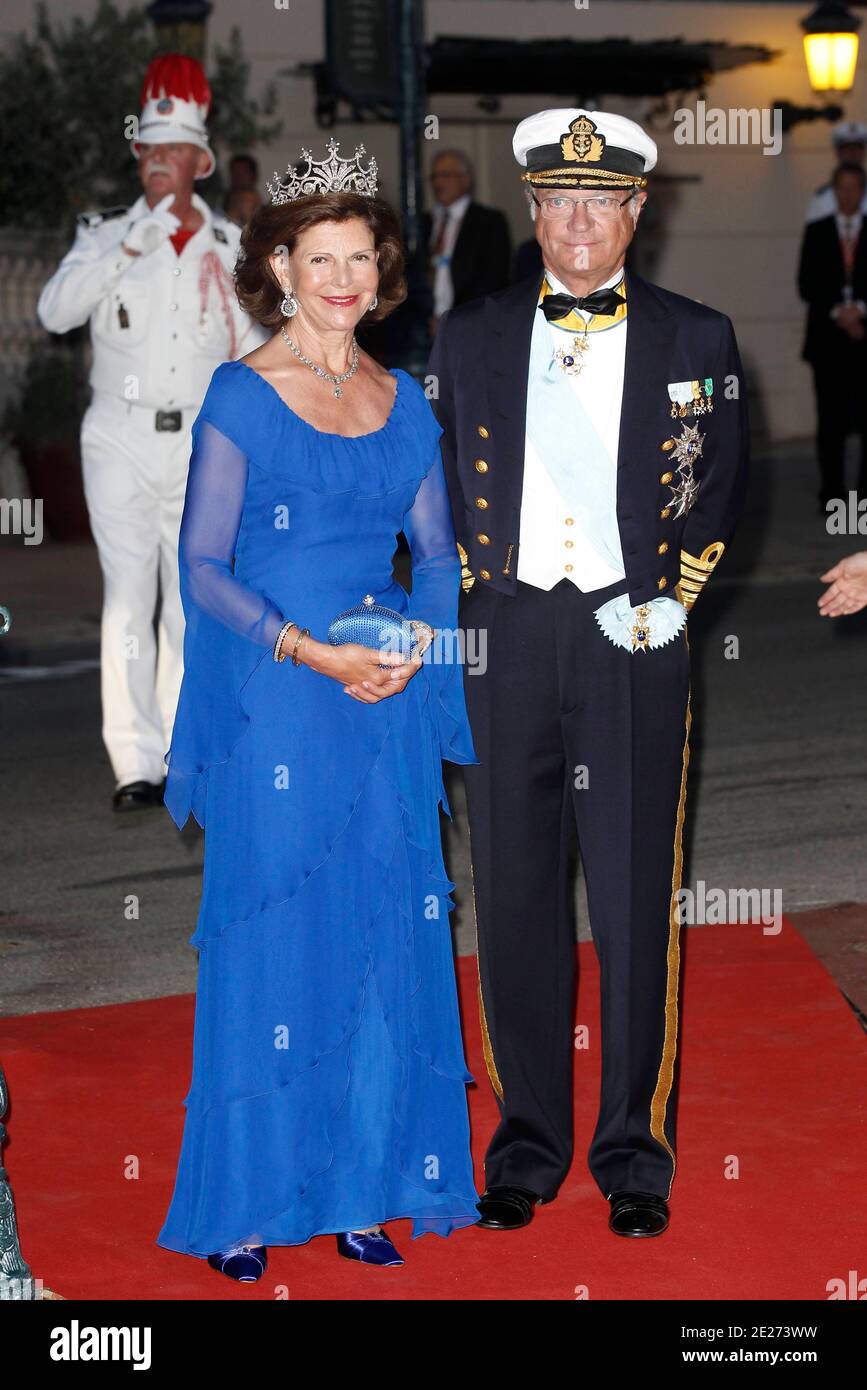 King Carl XVI Gustaf and Queen Silvia of Sweden arriving for the ...