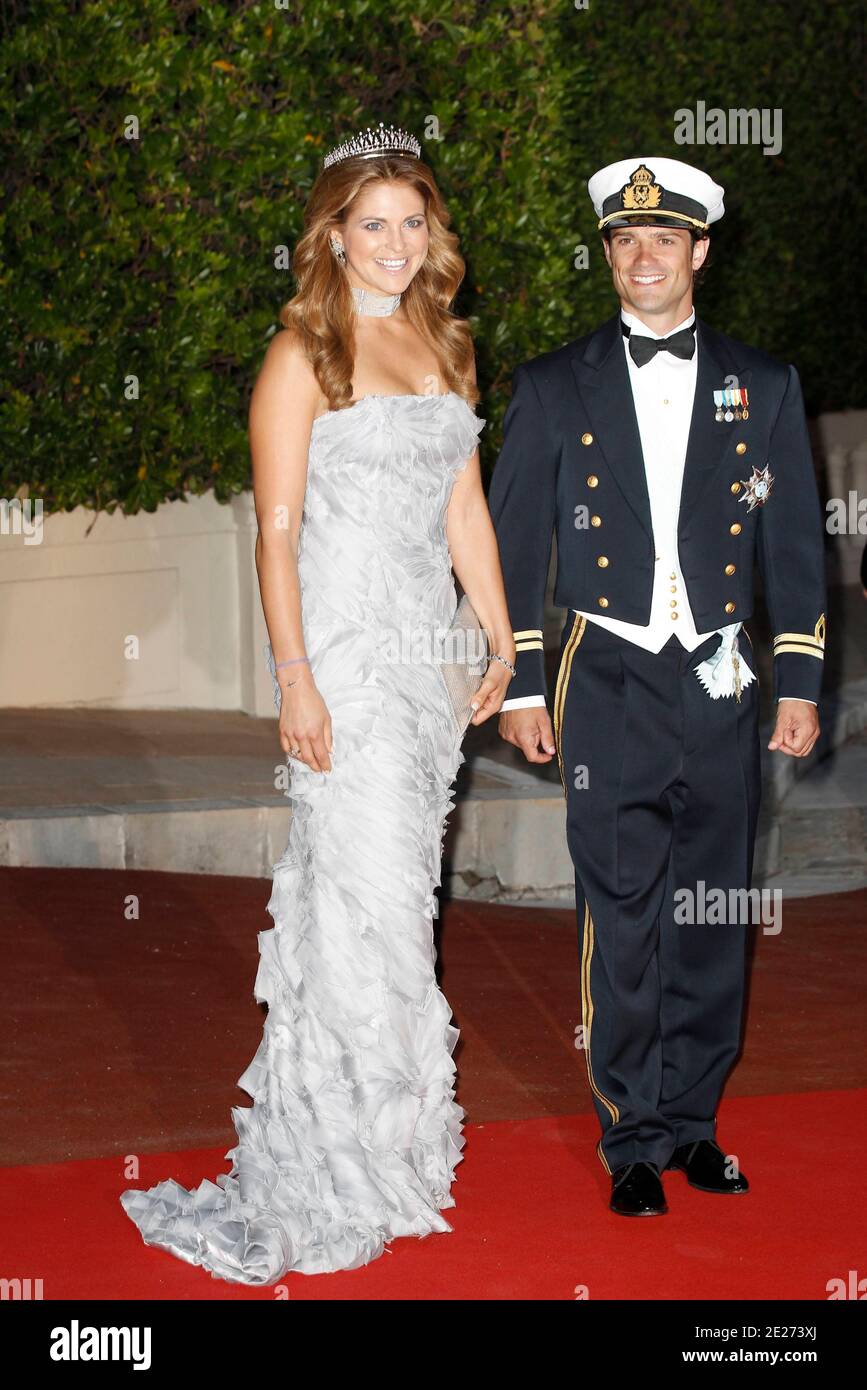Prince Carl Philip and Princess Madeleine of Sweden arriving for the ...