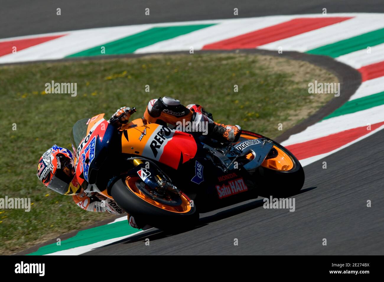 Australia's MotoGP rider Casey Stoner from Honda HRC during the MotoGP ...