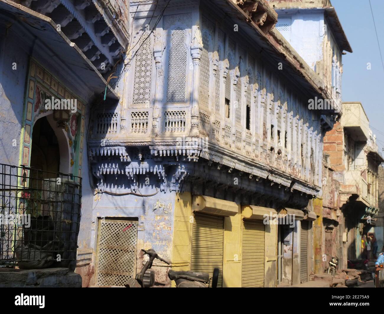 Typical architecture in Jodhpur, the blue city in Rajasthan Stock Photo ...