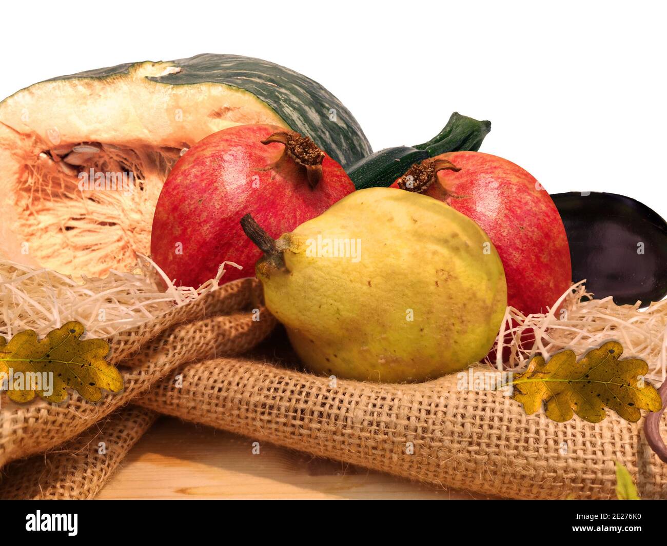 Closeup shot of delicious fruits and vegetable - still life autumn food ...