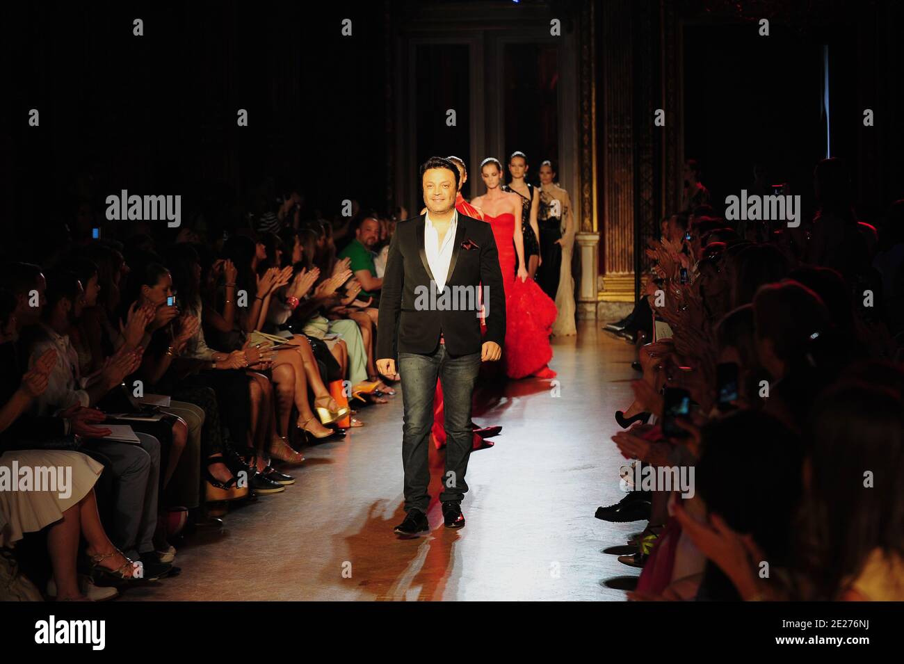 Designer Zuhair Murad i seen at the end of his Fall-Winter 2011-2012 ...