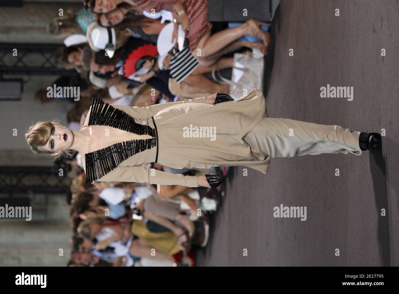 A model wears a creation by Stephane Rolland for his Fall-Winter 2011 ...