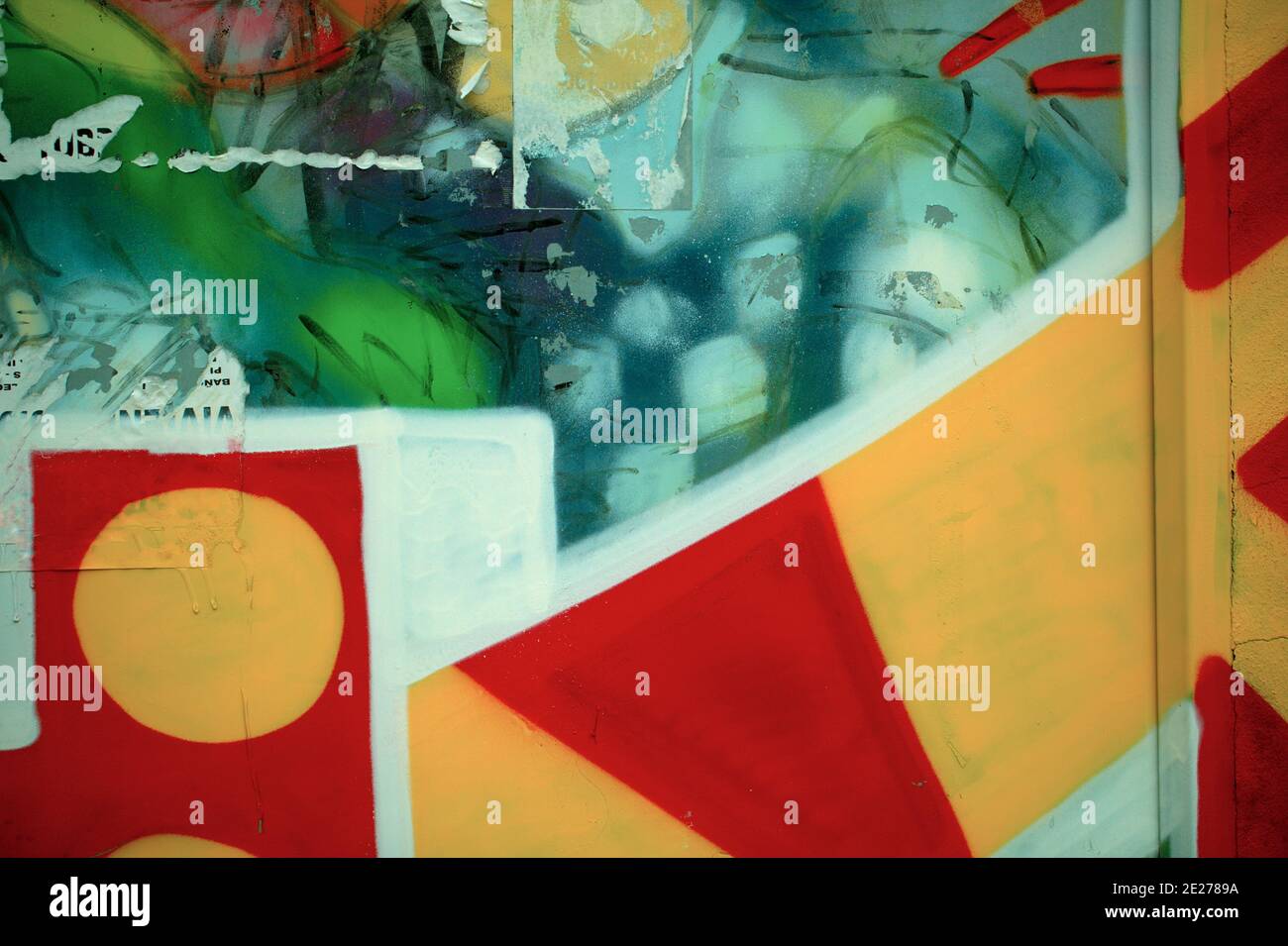 Messy colorful old wall background texture Stock Photo - Alamy
