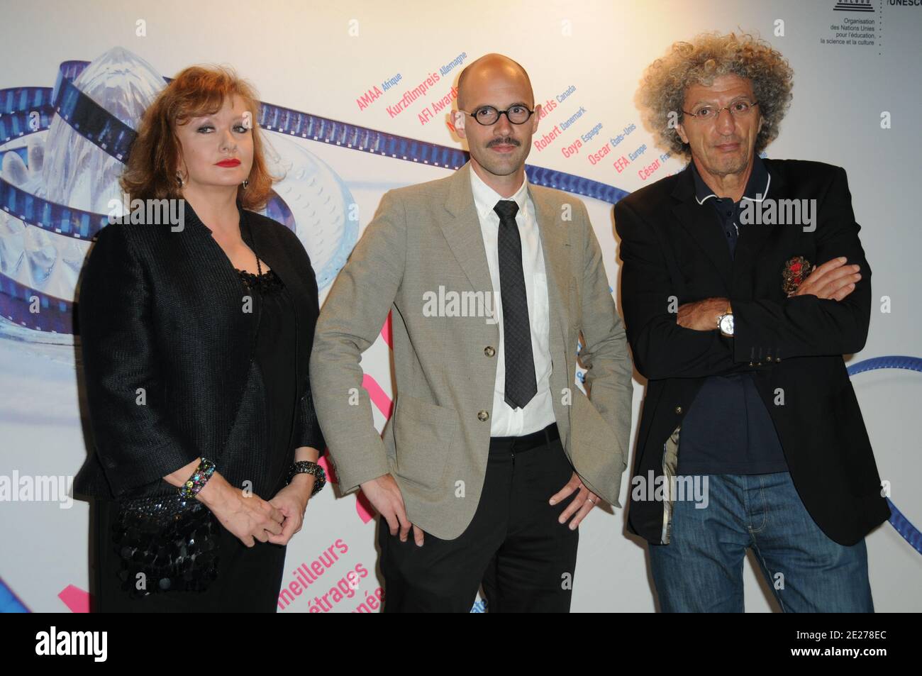Catherine Jacob, Magnus Mork and Elie Chouraqui arriving to the Golden ...