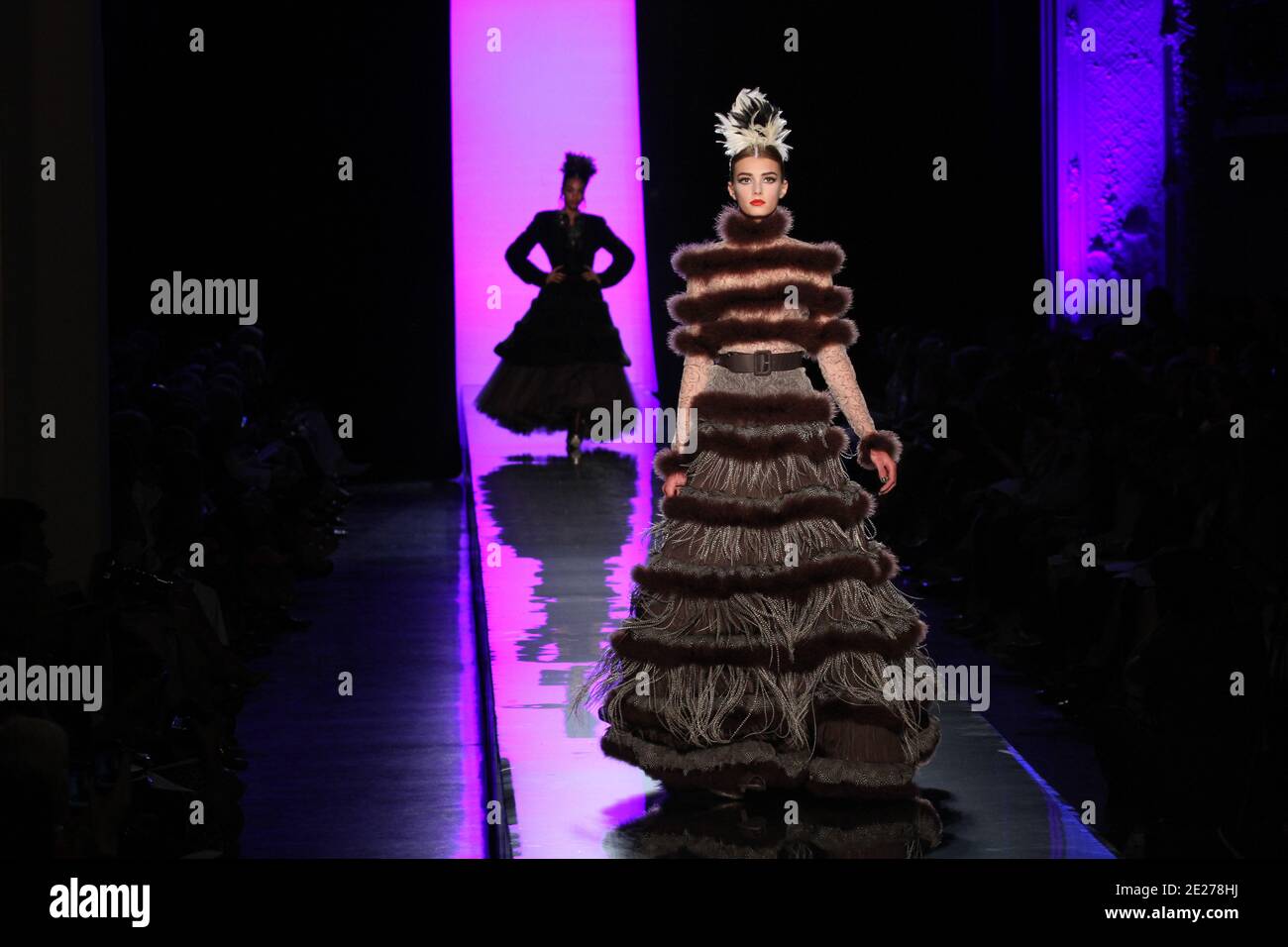 Models display creations by Jean-Paul Gaultier for his Fall-Winter 2011 ...