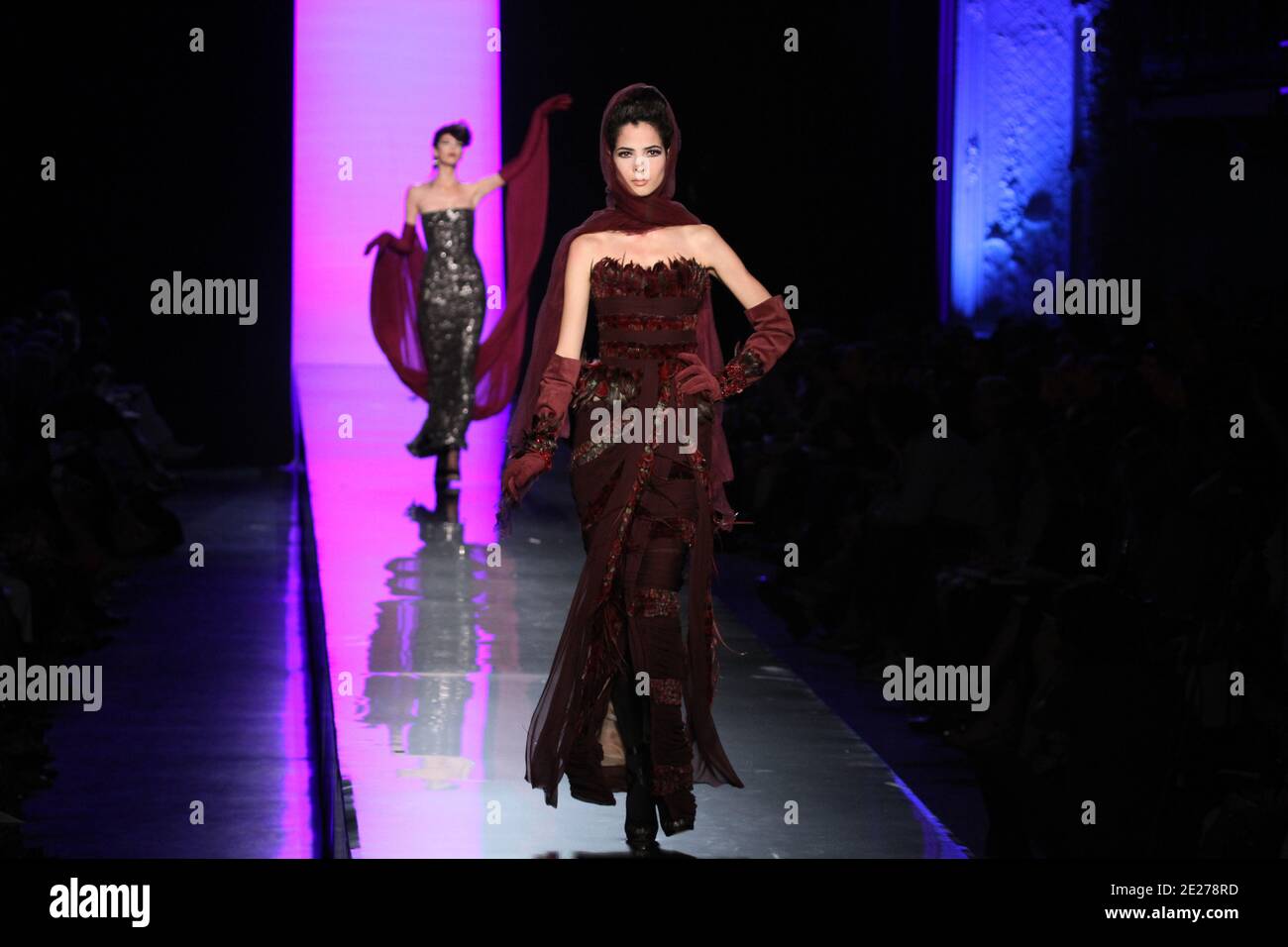 Models display creations by Jean-Paul Gaultier for his Fall-Winter 2011 ...