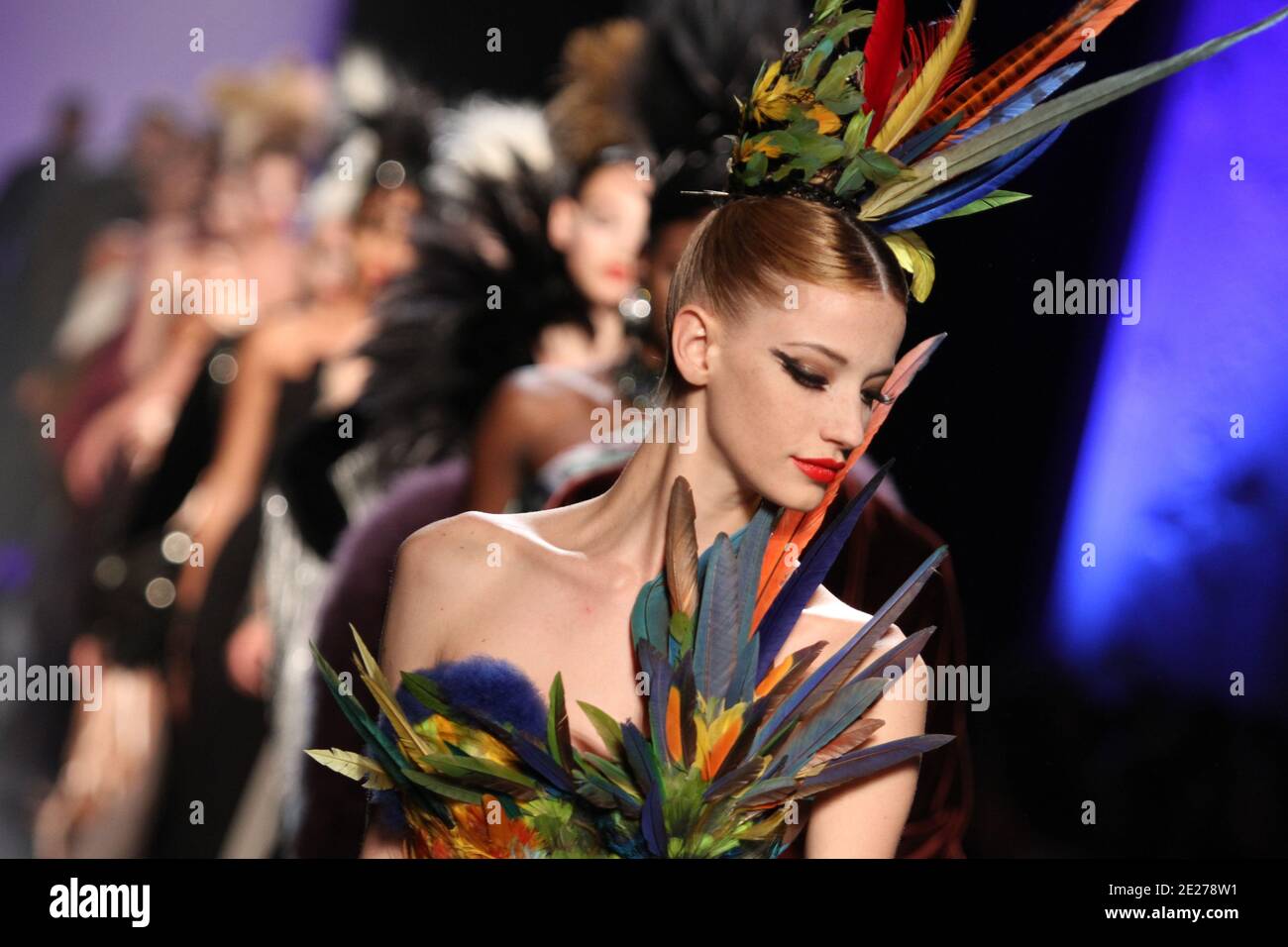 Models display creations by Jean-Paul Gaultier for his Fall-Winter 2011 ...