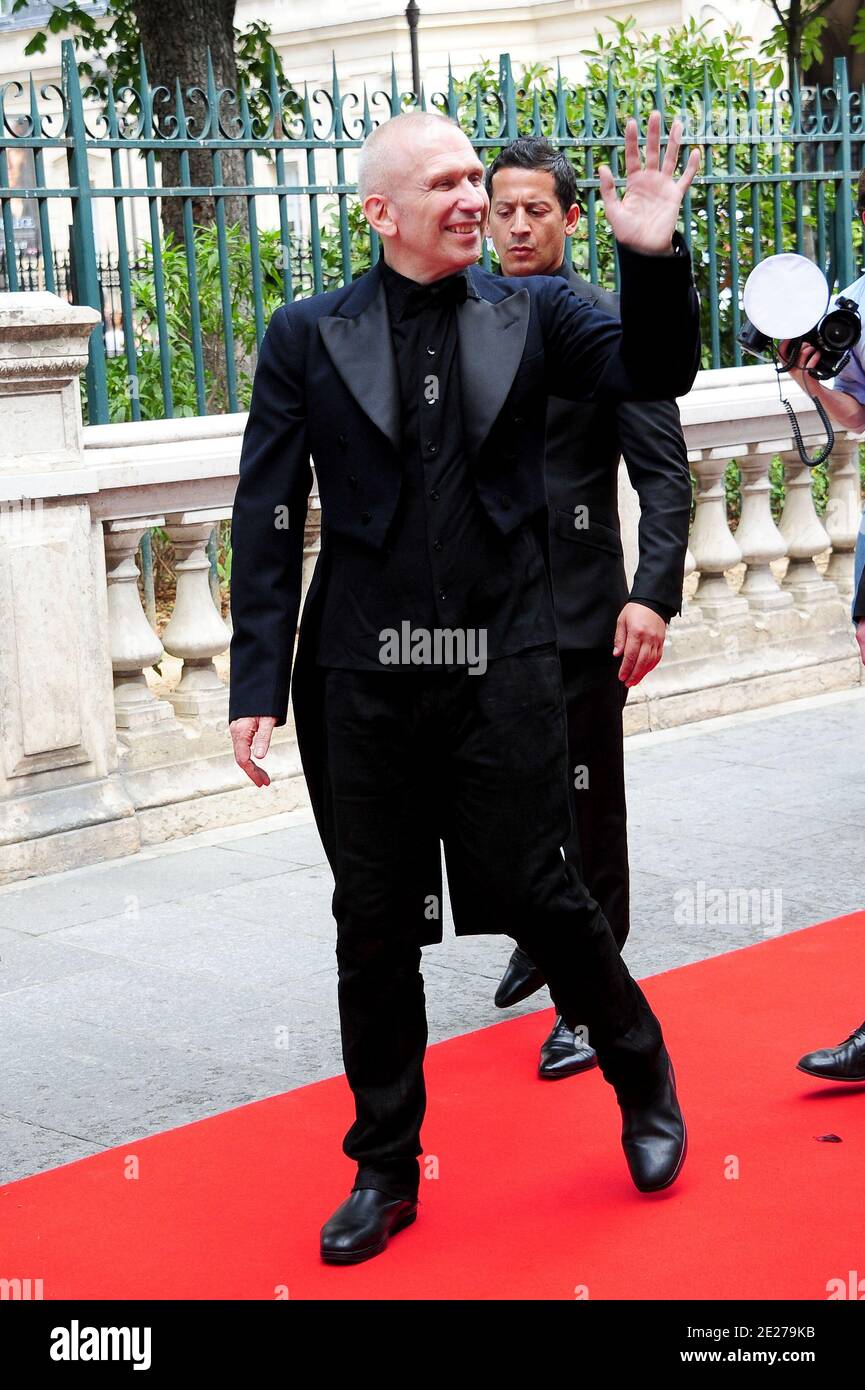 Designer Jean-Paul Gaultier seen at the end of his Fall-Winter 2011 ...