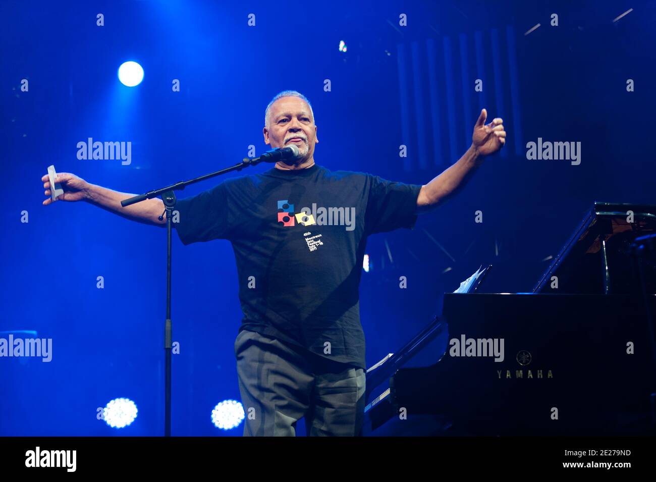 Joe Sample performs during a gala night to celebrate Tommy Lipuma's ...
