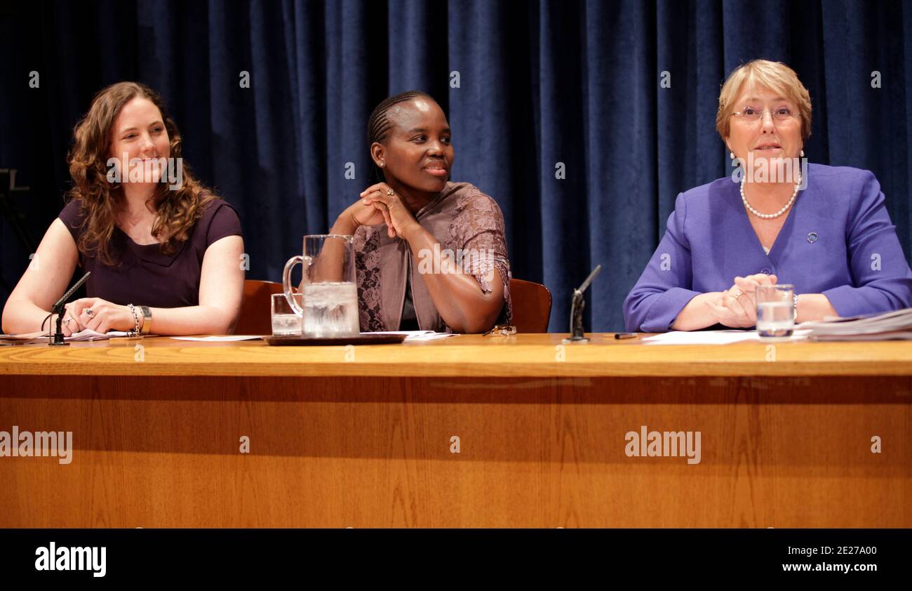 (L-R) Laura Turquet, lead author of the Report, Unity Dow, Botswana's ...