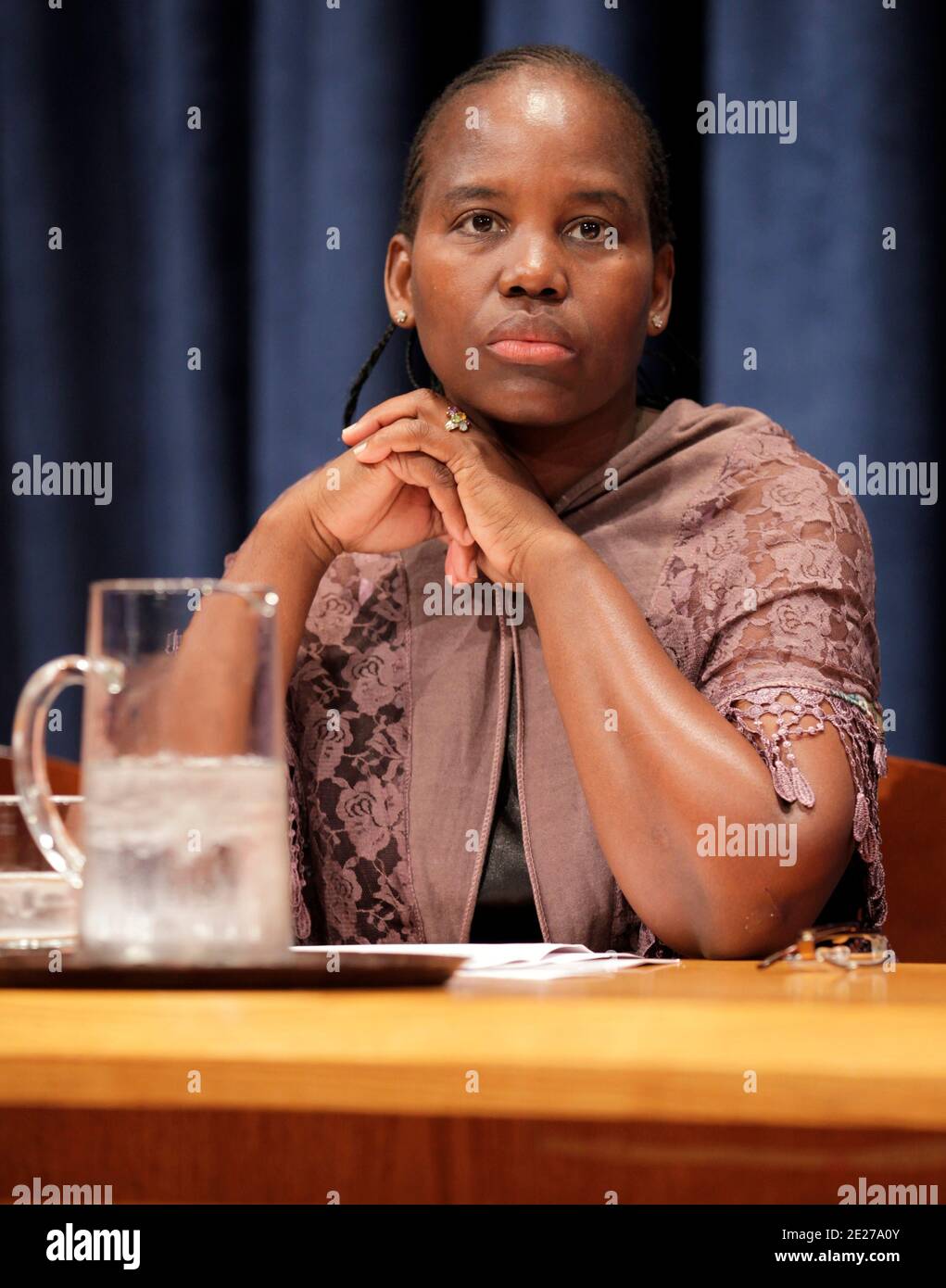 Unity Dow, Botswana's first female judge, at the launch of the UN Women ...