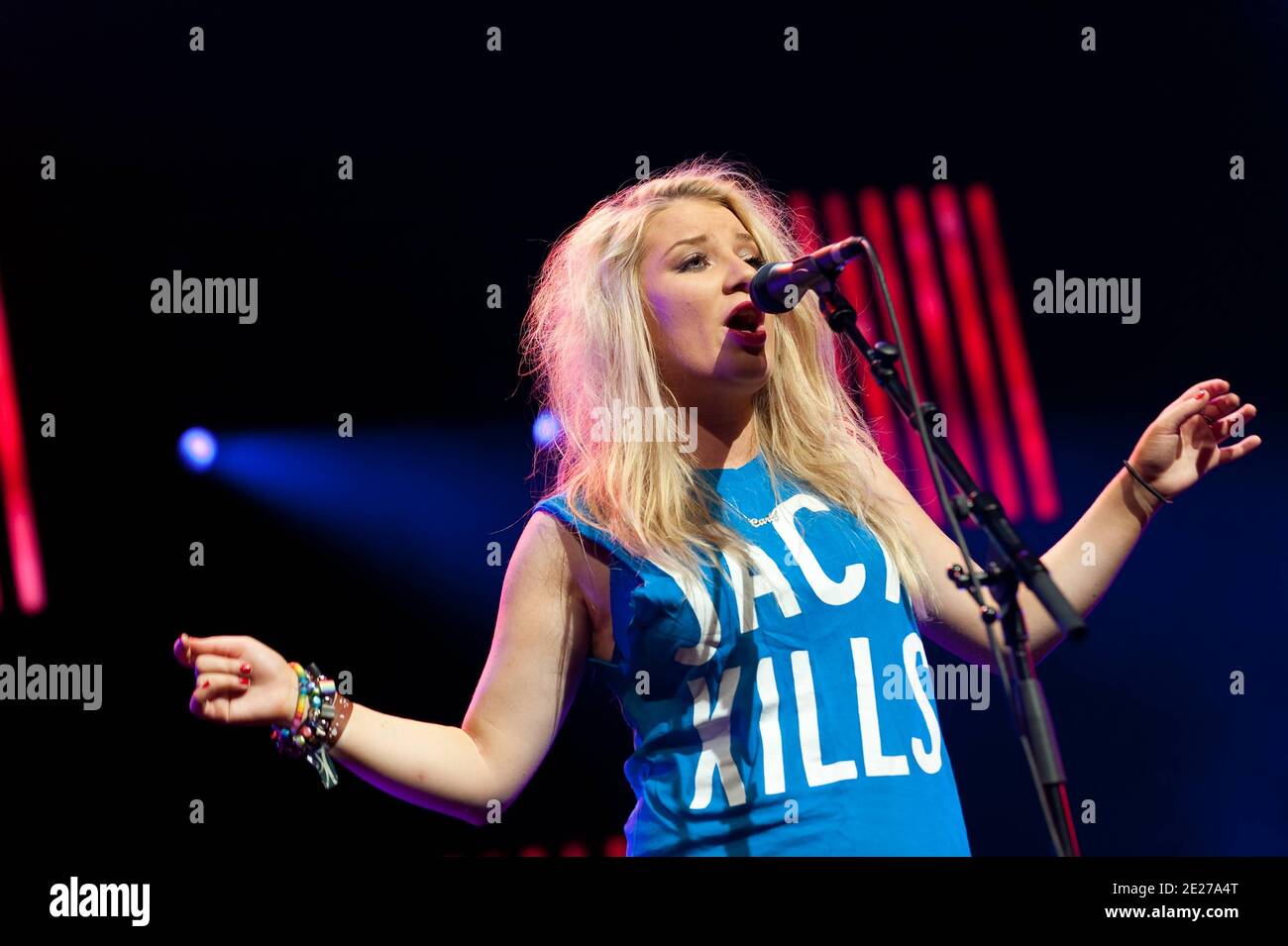 Carly Connor performs at the Montreux Jazz Festival in Montreux ...