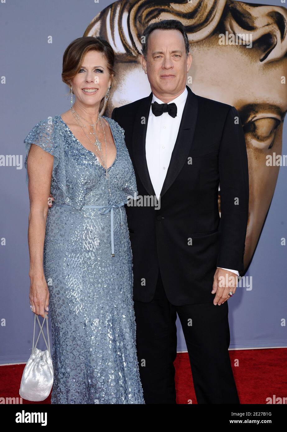 Rita Wilson and Tom Hanks attend the BAFTA Brits to watch event held at ...