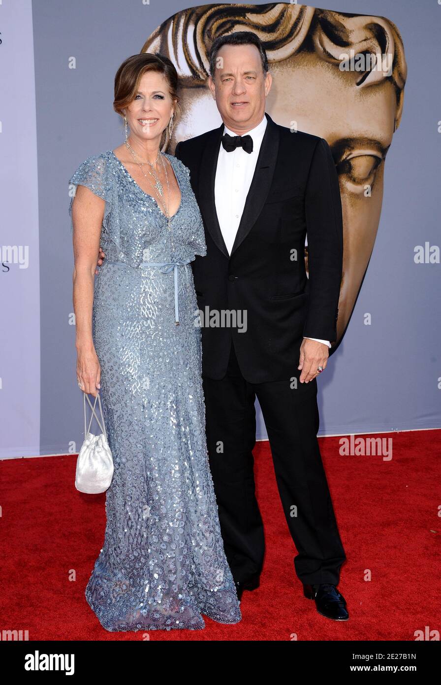 Rita Wilson and Tom Hanks attend the BAFTA Brits to watch event held at ...