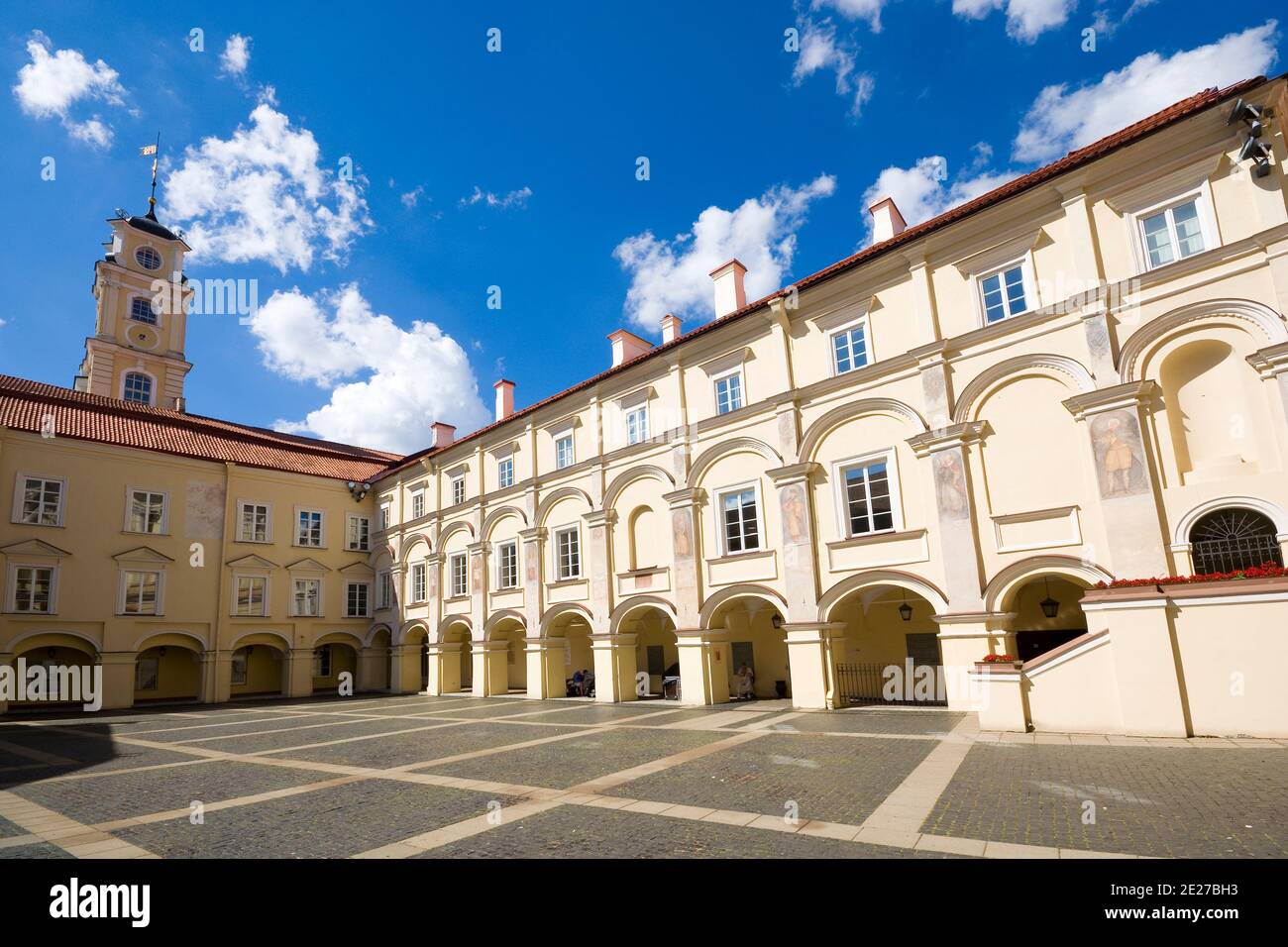 The Grand Courtyard of Vilnius University in the Old Town of Vilnius ...
