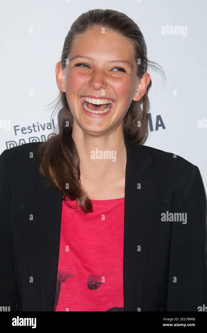 Josephine Japy attending the closing ceremony of the Festival Paris ...