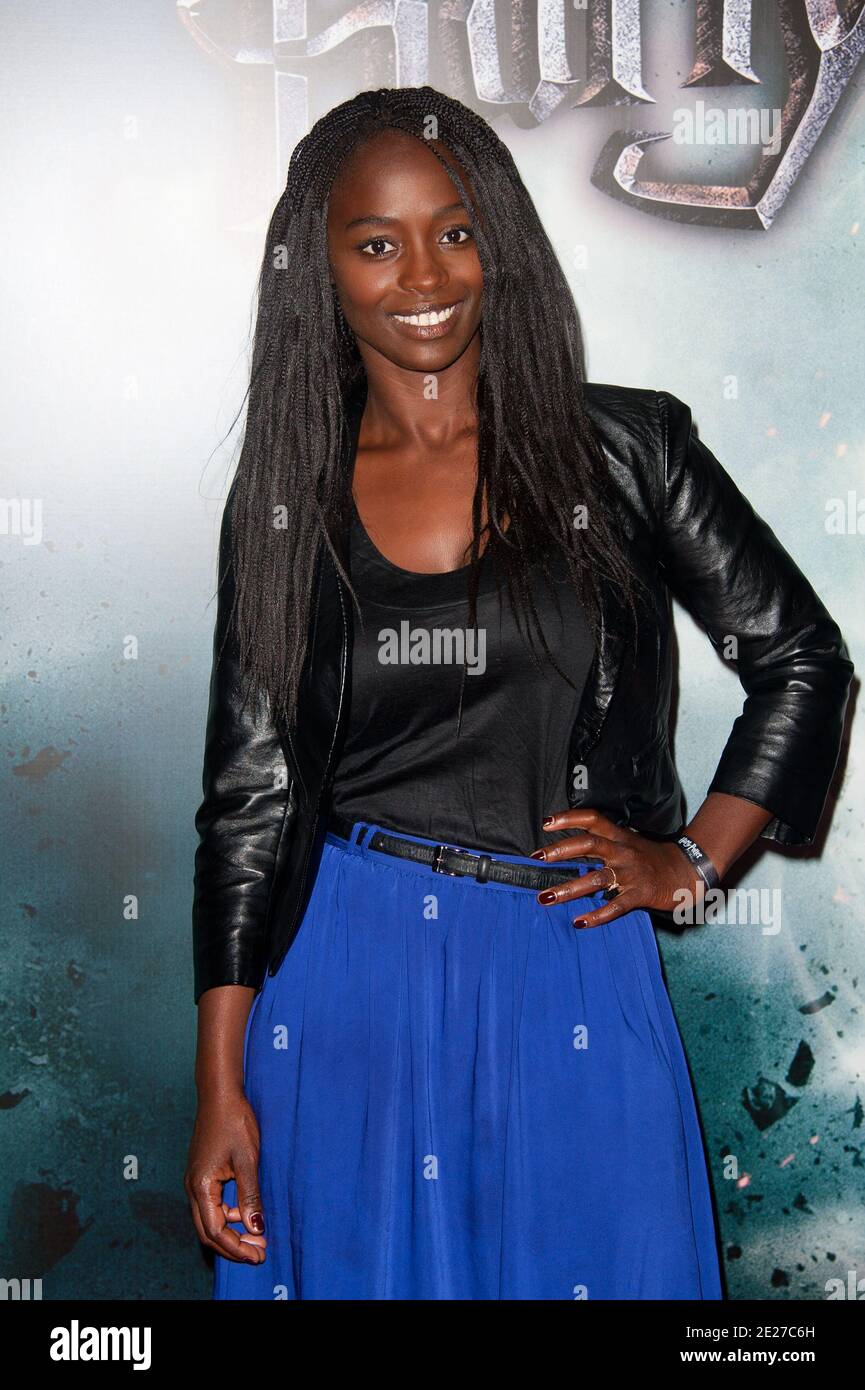Aissa Maiga attending the french premiere of 'Harry Potter and the ...
