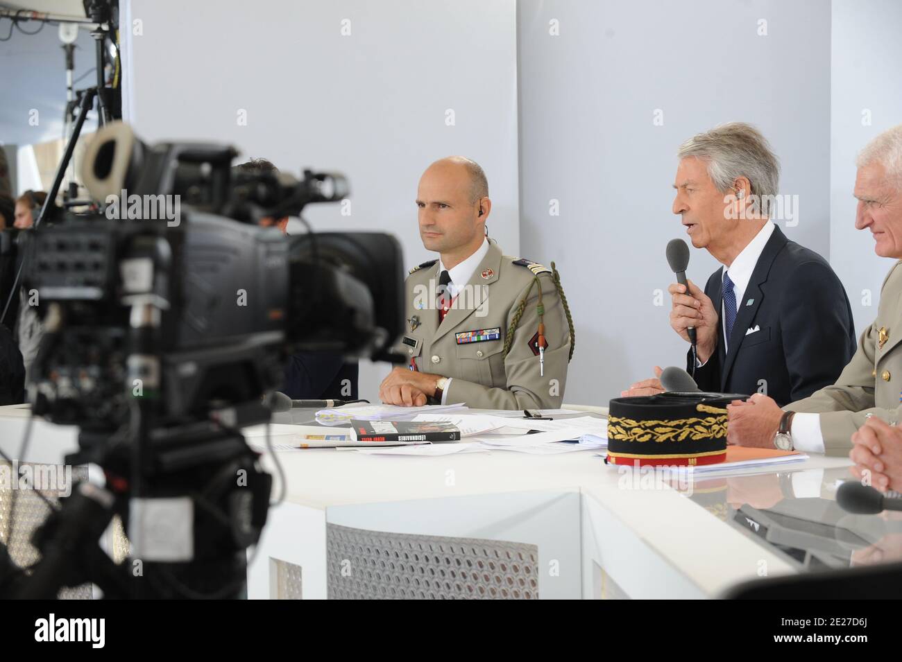 Jean-Claude Narcy pictured during the Bastille day parade on the Champs ...