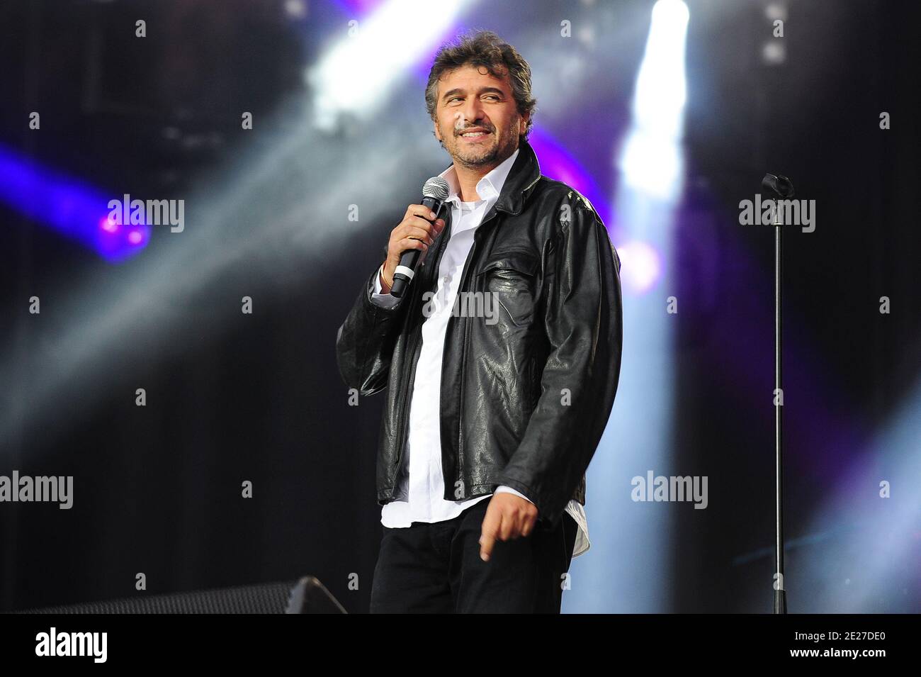 Daniel Levi performs in concert for 'SOS Racisme' at Champ de Mars in ...