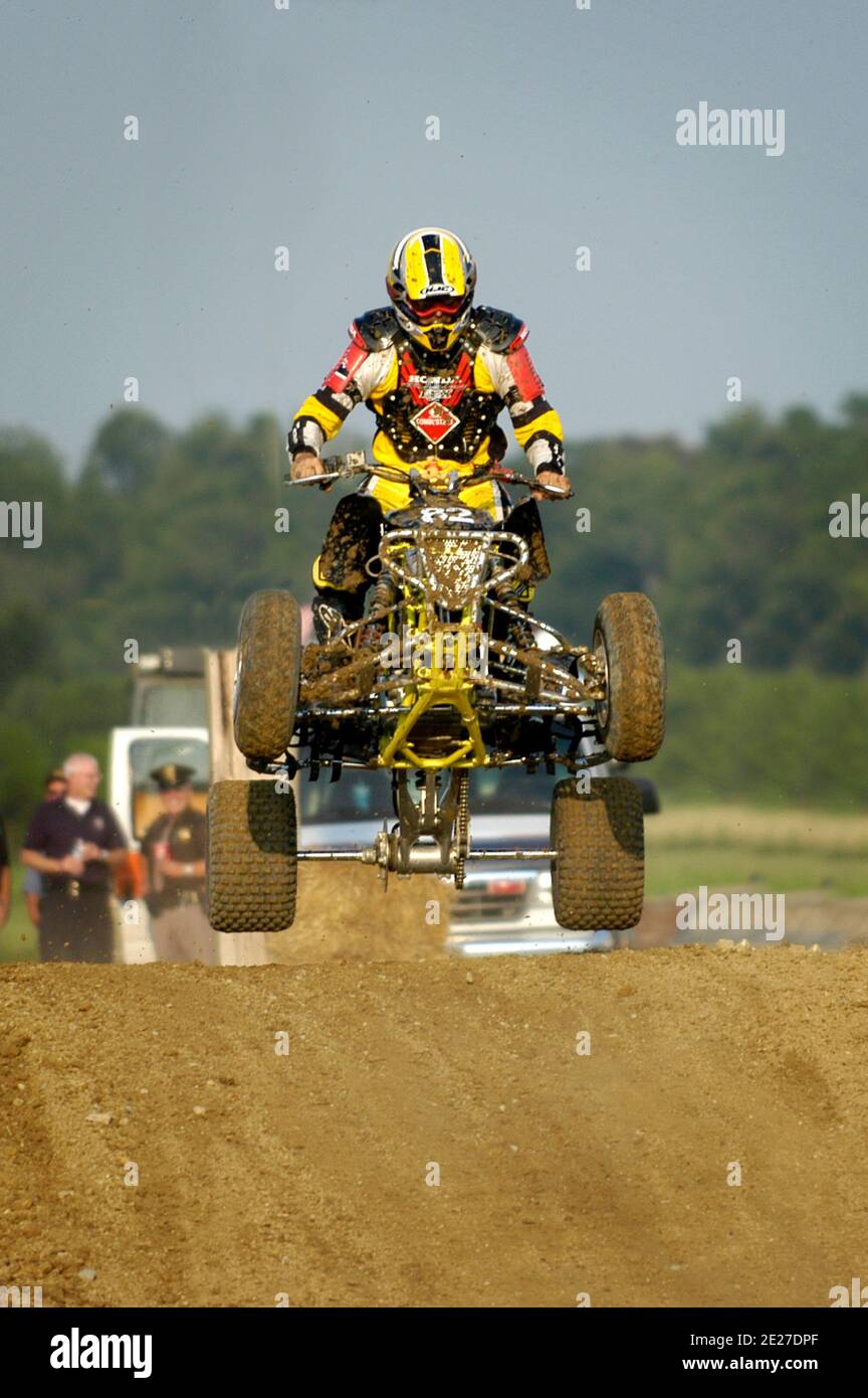 ATV All Terrain Vechiles participate in off road motocross type of race ...