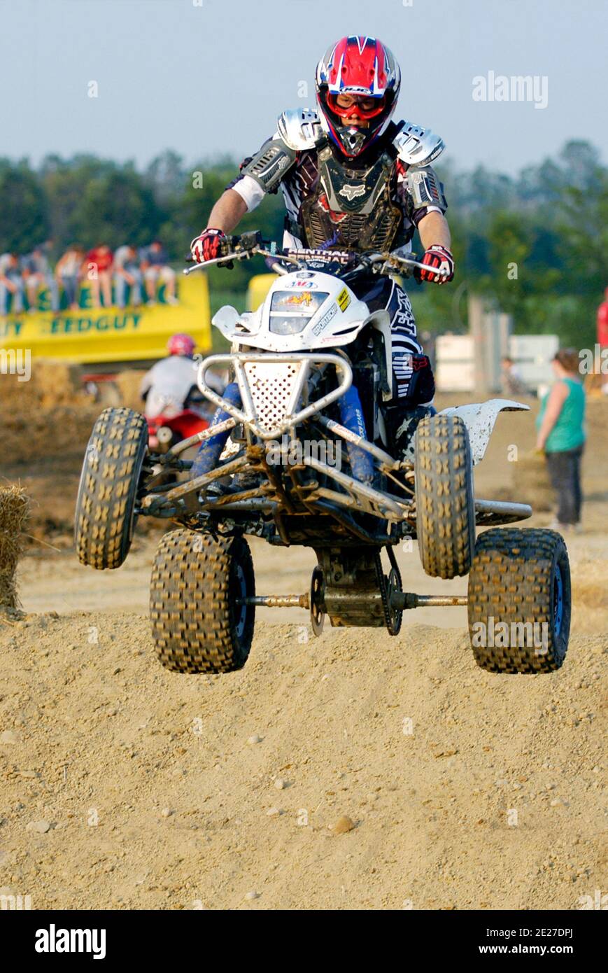 ATV All Terrain Vechiles participate in off road motocross type of race ...