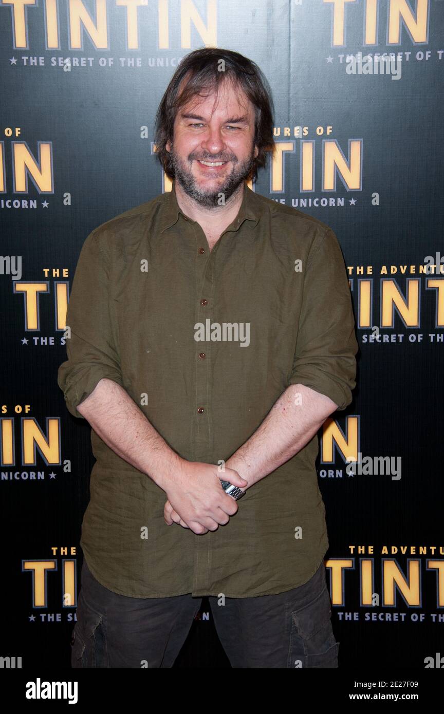Producer Peter Jackson attending the french premiere of the movie 'The ...