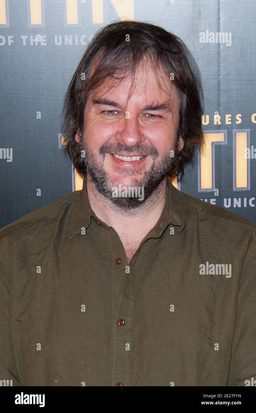 Producer Peter Jackson attending the french premiere of the movie 'The ...