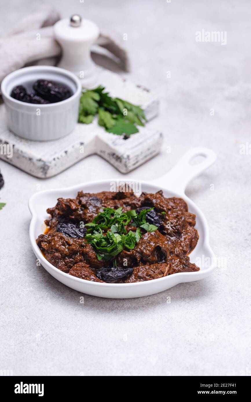 Beef and prunes stew hi-res stock photography and images - Alamy