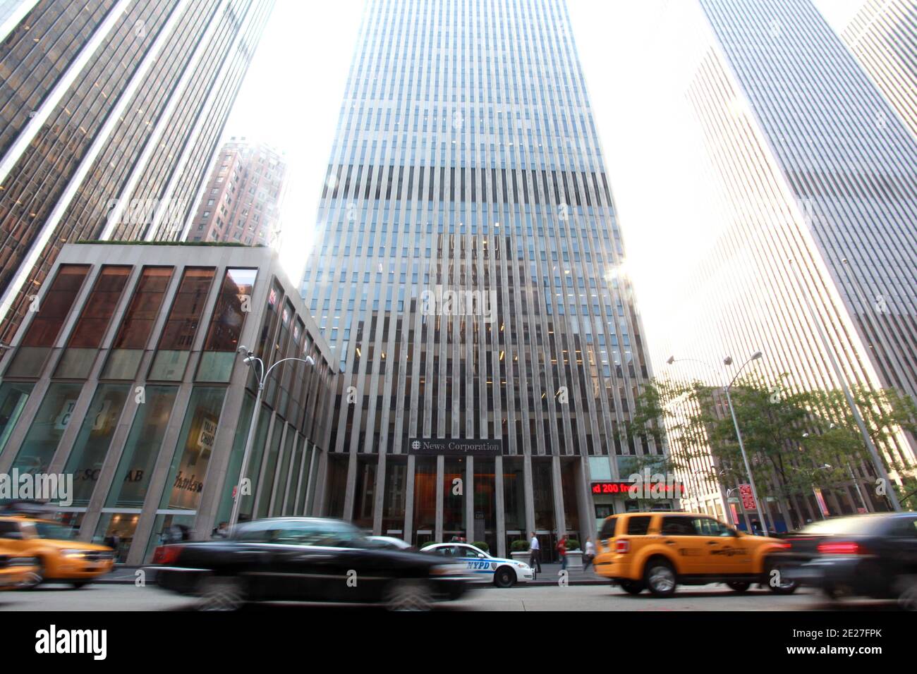 Exterior of "News Corp" Corporation office tower at 1211Avenue of the ...