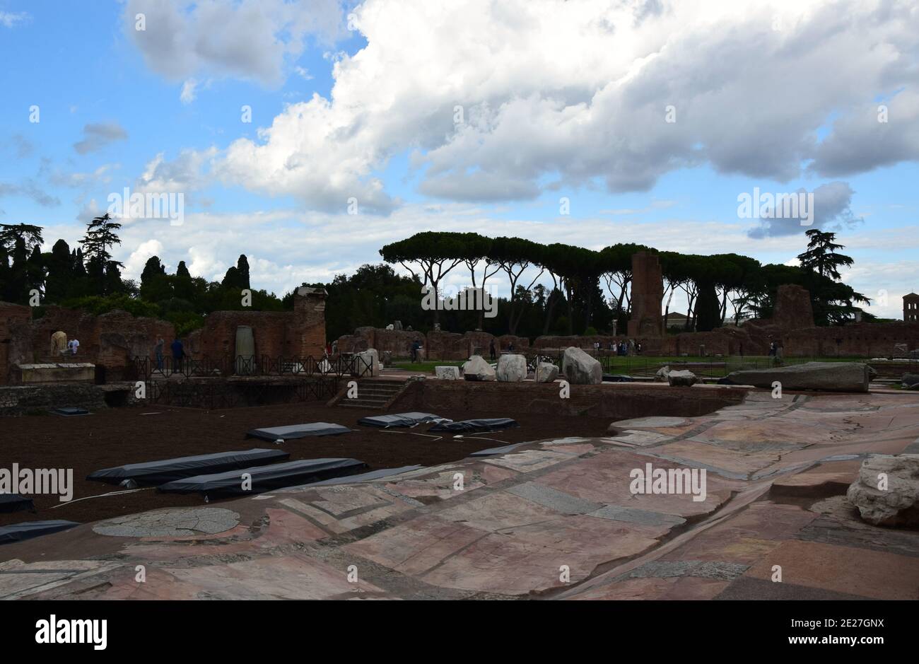 Domus Flavia of Palatine Hill - Rome, Italy Stock Photo - Alamy