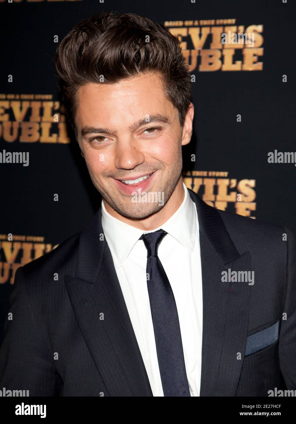 Dominic Cooper arriving at the premiere of 'The Devil's Double' at SVA ...