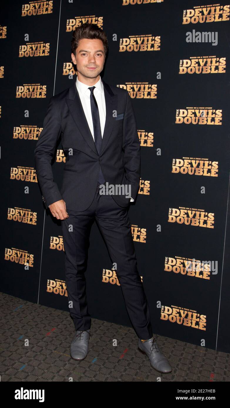 Dominic Cooper arriving at the premiere of 'The Devil's Double' at SVA ...