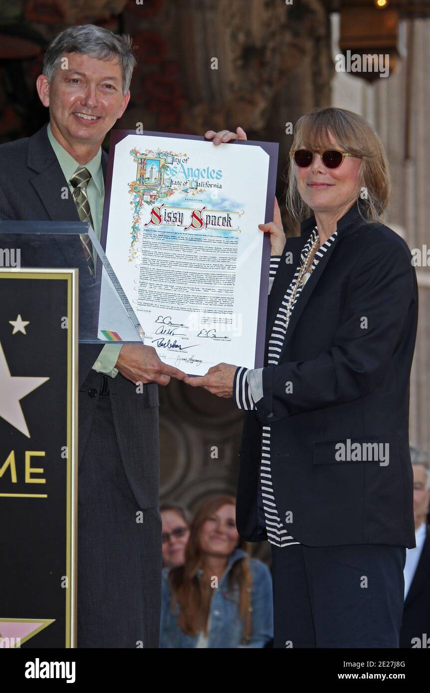 Sissy Spacek is honored with a Star on the Hollywood Walk of Fame in ...