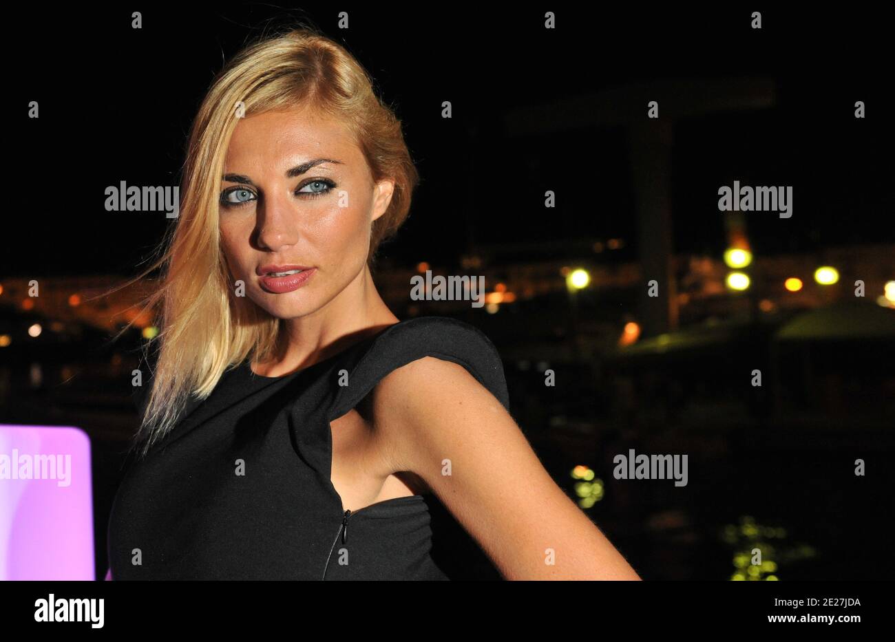 French TV presenter Ariane Brodier during the first Axe Boat party of ...