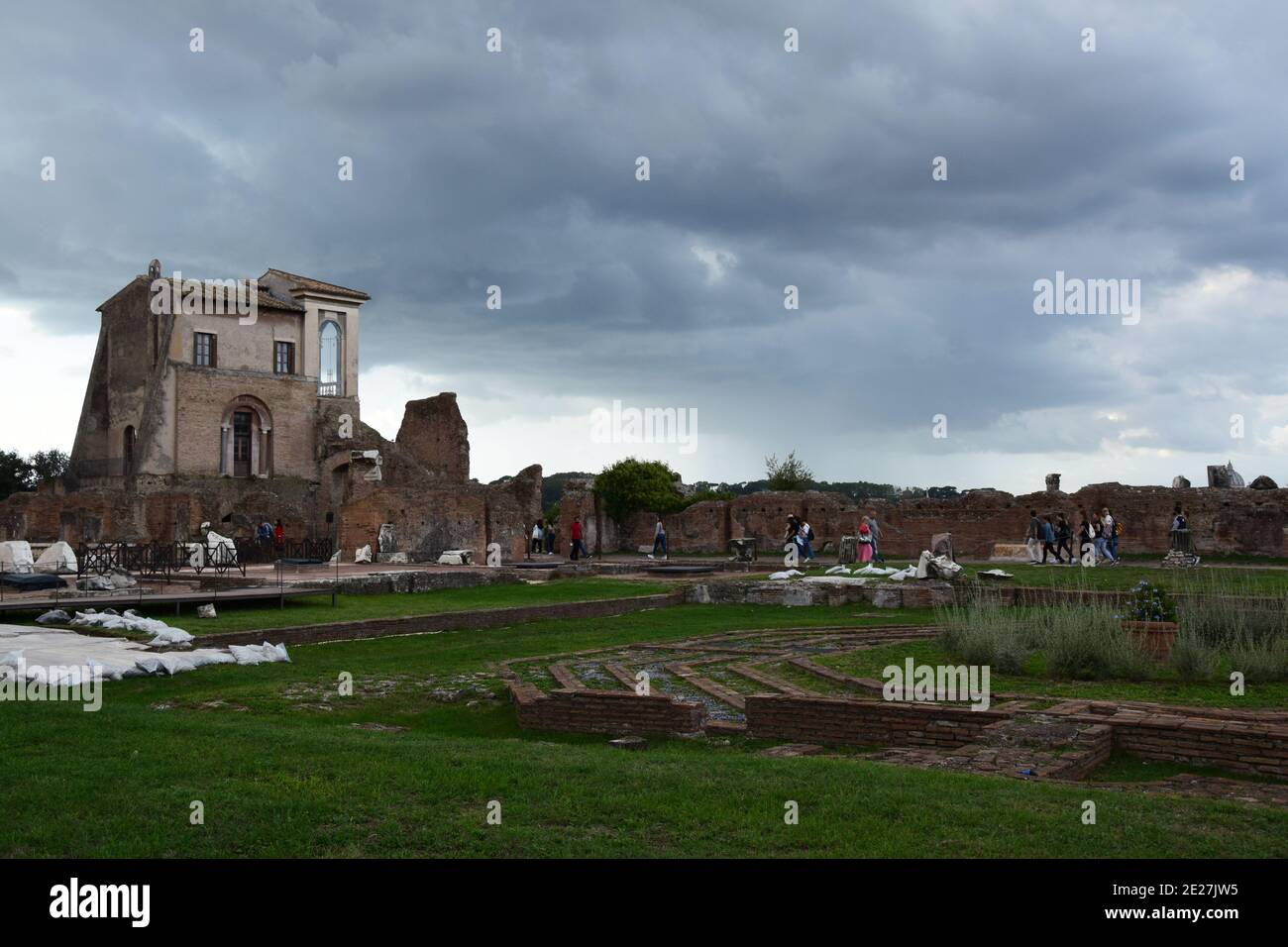 Domus Flavia of Palatine Hill - Rome, Italy Stock Photo - Alamy