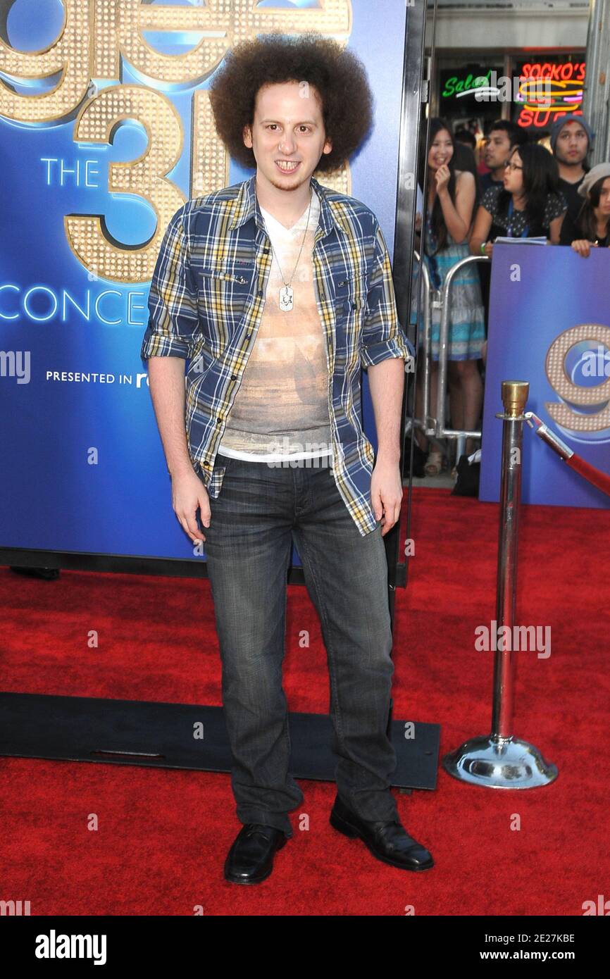 Josh Sussman attending the World Premiere of 'Glee The 3D Concert Movie ...