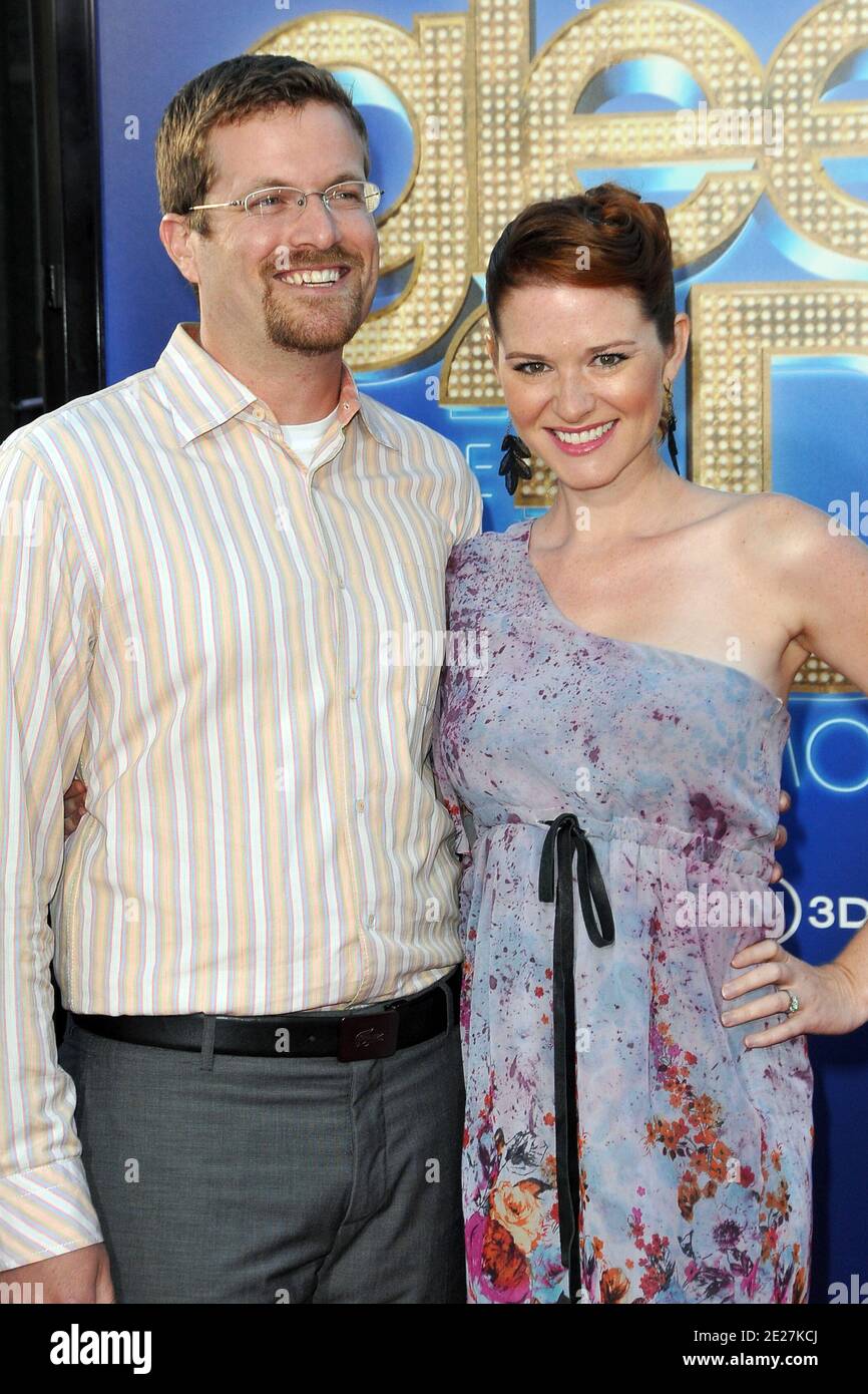 Sarah Drew attending the World Premiere of 'Glee The 3D Concert Movie ...