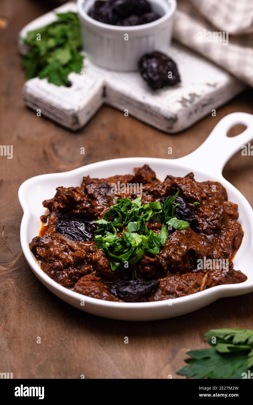 Beef prunes stew hi-res stock photography and images - Alamy